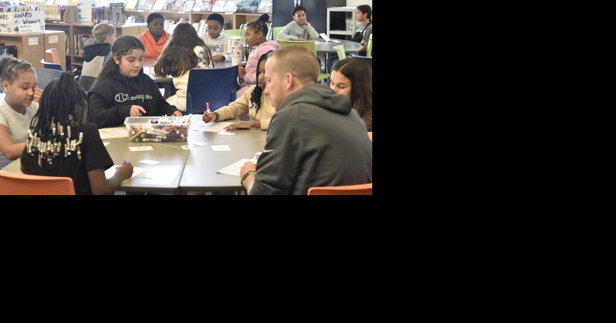 Five photos of Fratt Elementary after-school learning