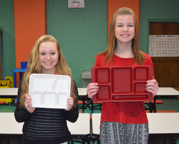 Student project means foam lunch trays being replaced by reusable ...