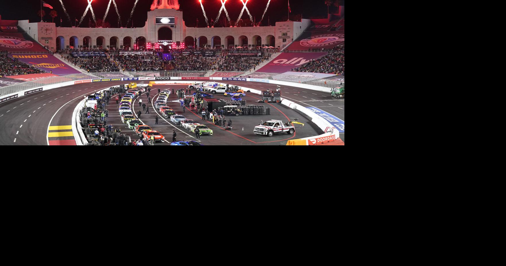 NASCAR: Truex wins caution filled Coliseum race