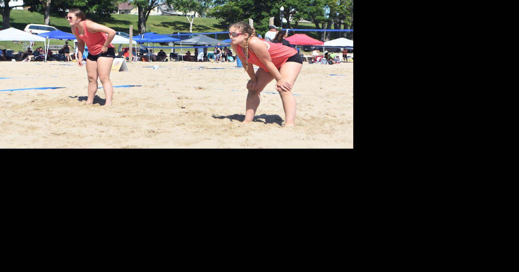 Volleyball players hit the beach in Racine for tournament