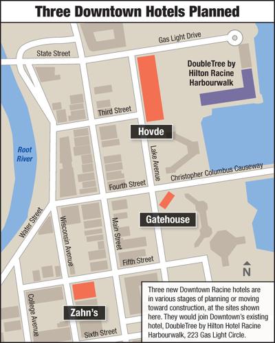 Three new hotels in the works for Downtown Racine