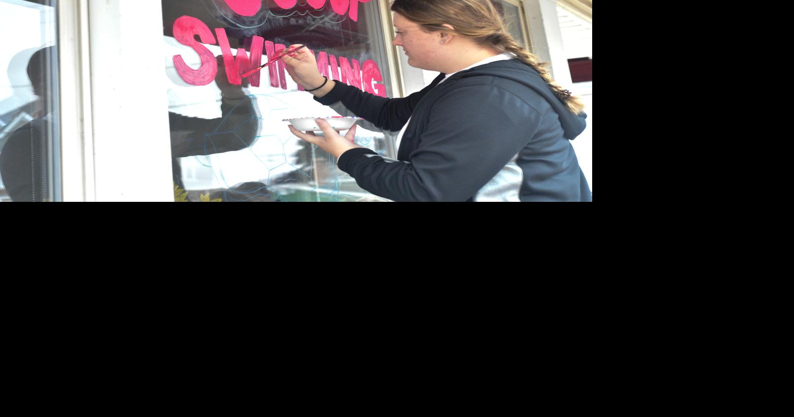 In Photos: Waterford High School Homecoming window painting