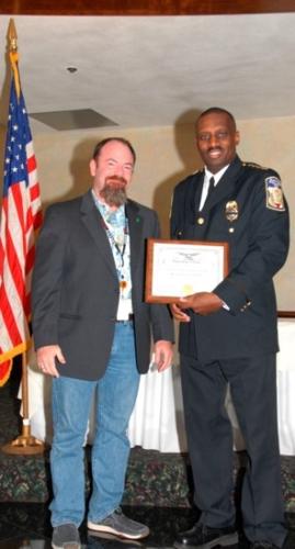Underhill honored by police chief