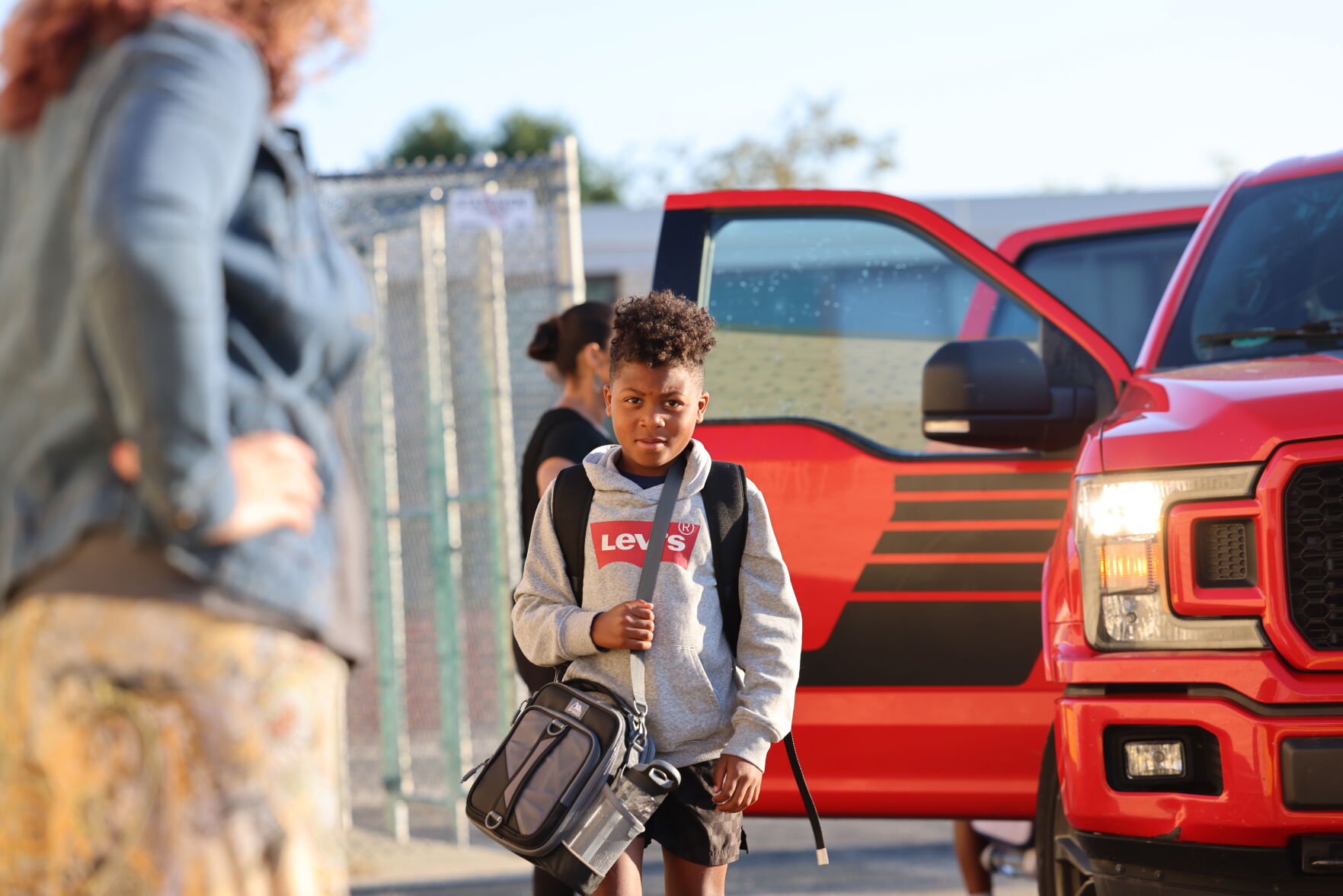 Nine photos of the first day of school at Racine Unified