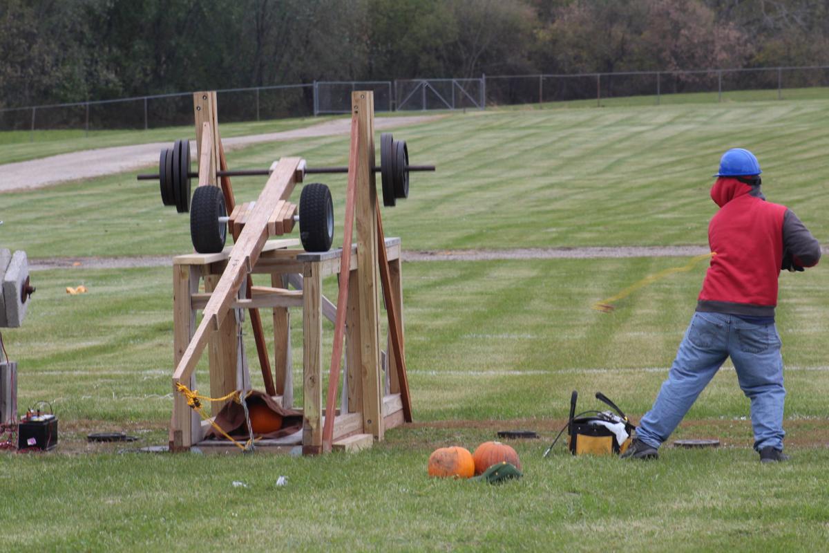 Pumpkin Chuckin: Squashing pumpkins with medieval weaponry | Local News ...