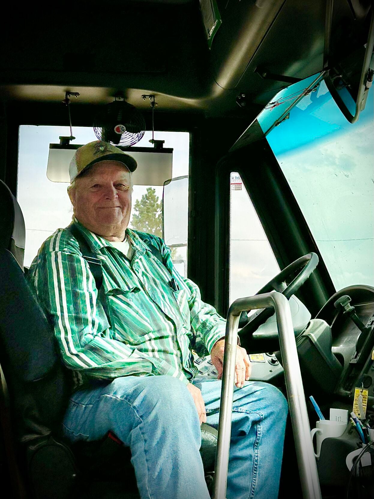 A Montana Record? Geyser Bus Driver John Riley enters 57 year driving ...