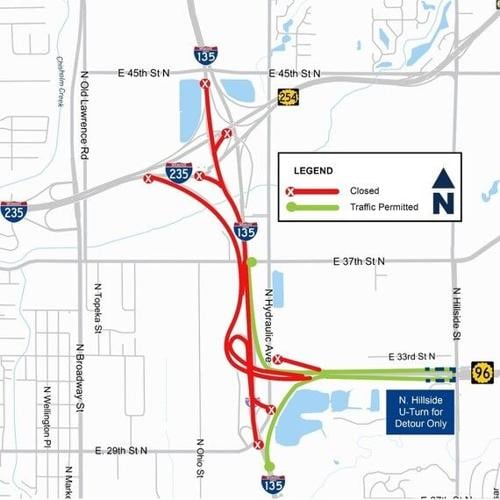I-135 at Wichita's North Junction to close this weekend | Trusted News ...