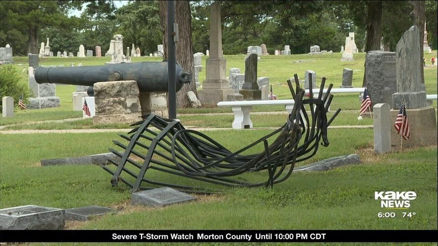 Allegedly drunk teen driver causes damage at oldest cemetery in Wichita ...