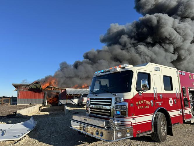 Chicken barn fire in Newton, KS on 11/21/24 | | kake.com