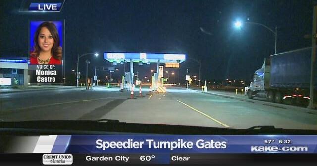 'Fast lane' gate planned at south end of turnpike | | kake.com