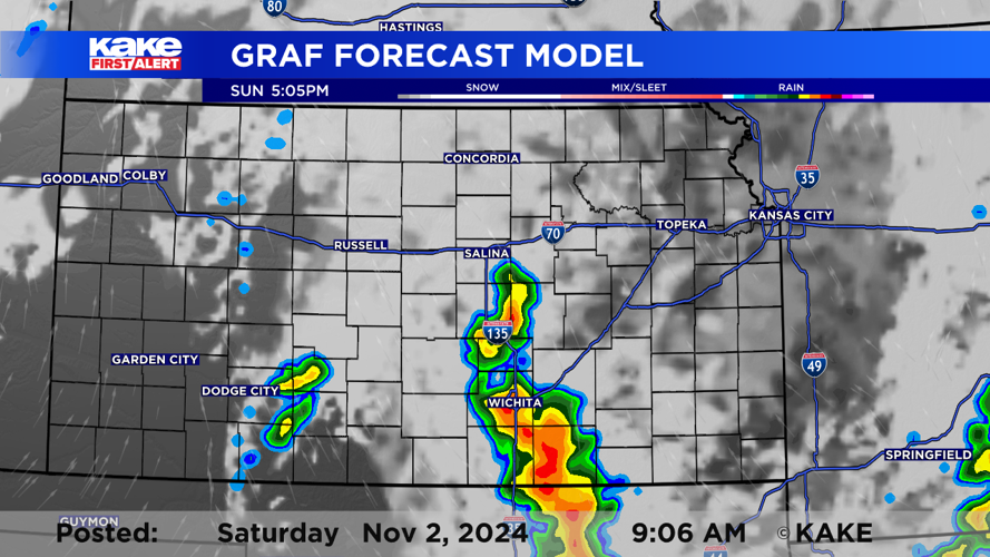 Soggy Saturday forecast with more rain on the way into Monday | Weather ...