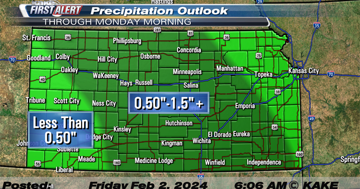 Soggy weekend for most of KAKEland | Weather | kake.com
