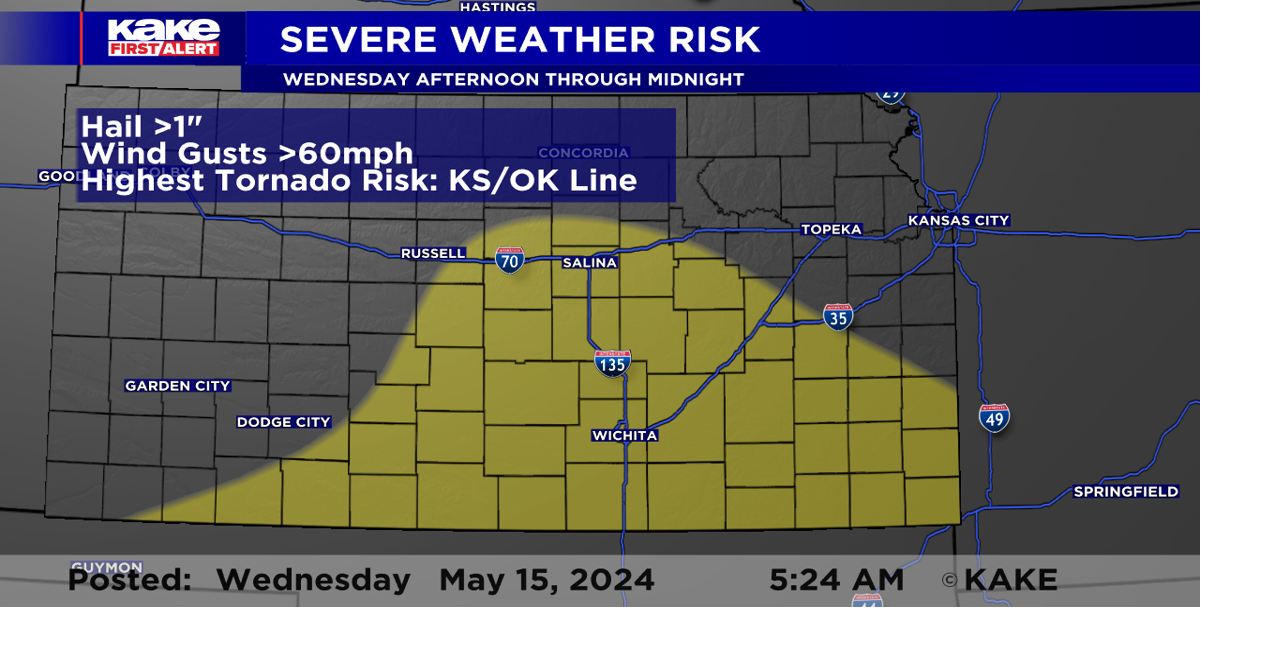 Severe storm chance returns to KAKEland | Weather | kake.com