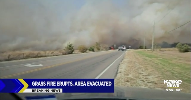 Crews respond to large grass fire in northeast Wichita | Trusted News ...