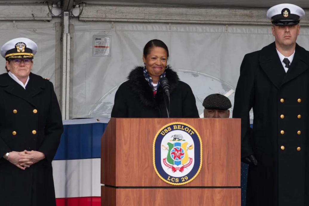 First Black woman major general honored as sponsor for US combat ship ...