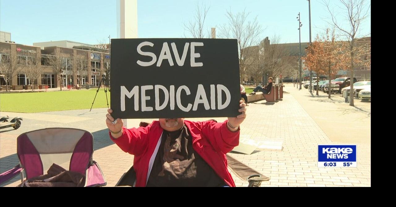 Protesters rally in Wichita over government policies, DOGE layoffs ...