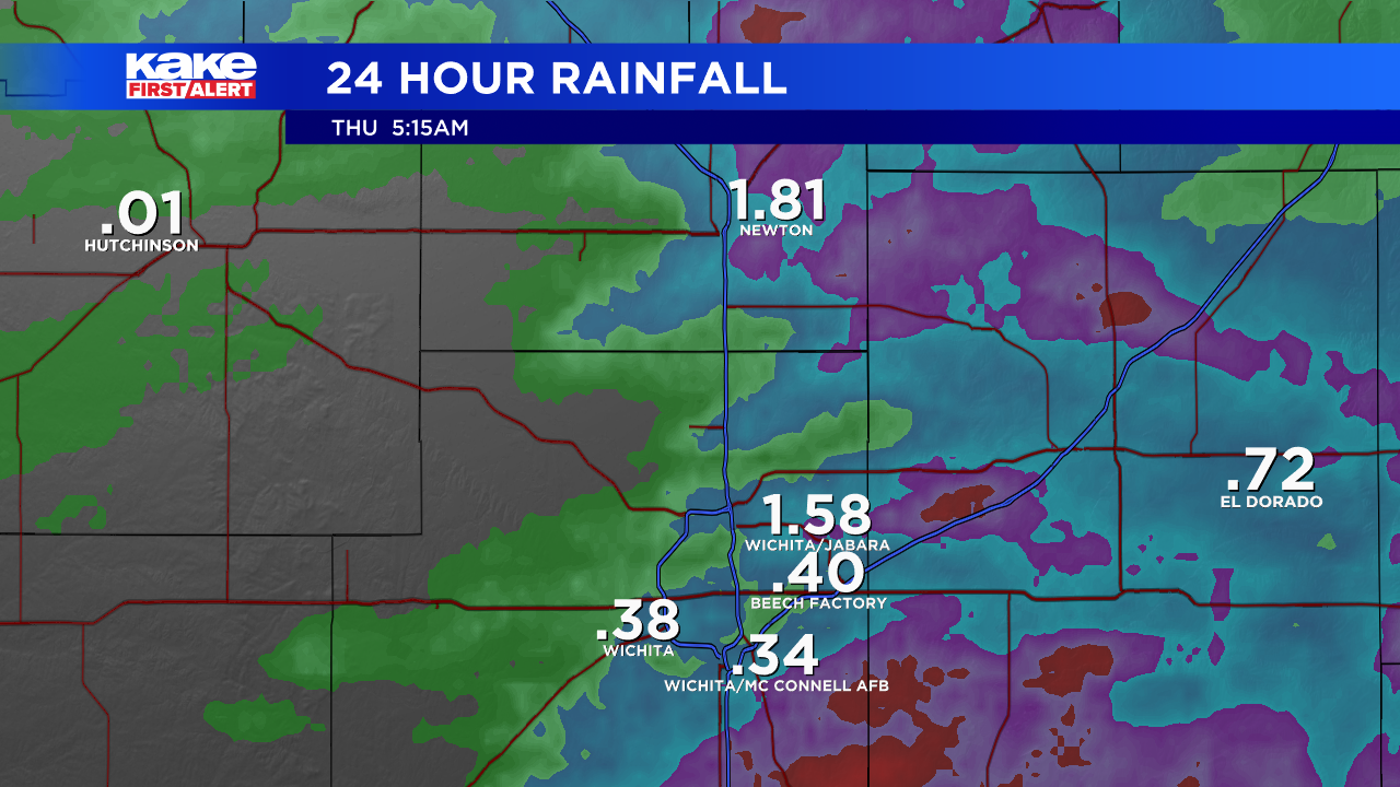 KAKEland rainfall totals | Trusted News Source for Wichita & Kansas ...