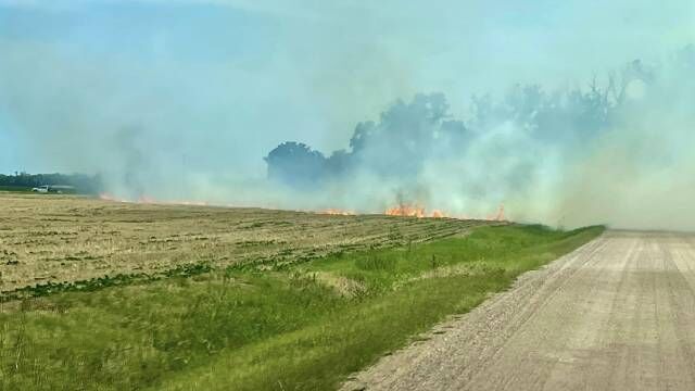 Five acres of soybean crop destroyed in rural Mulvane field fire ...