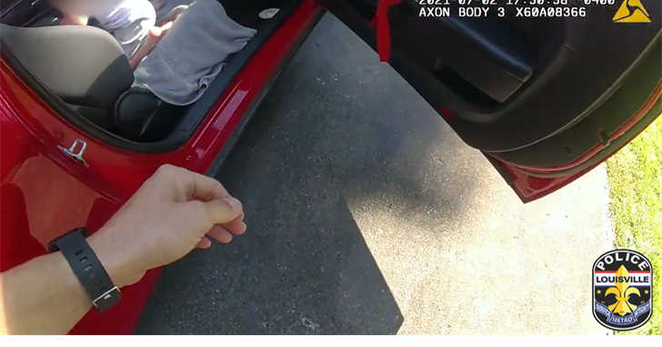 Body camera footage shows moment 6-year-old girl is rescued from ...