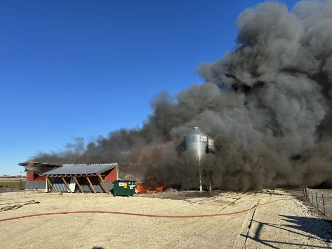 Gas leak causes explosion, large fire at Newton barn, killing thousands ...