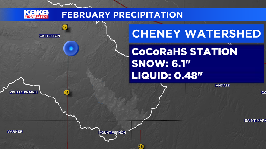 KAKE Water Watch: Is the snow going to bring Cheney Reservoir up ...