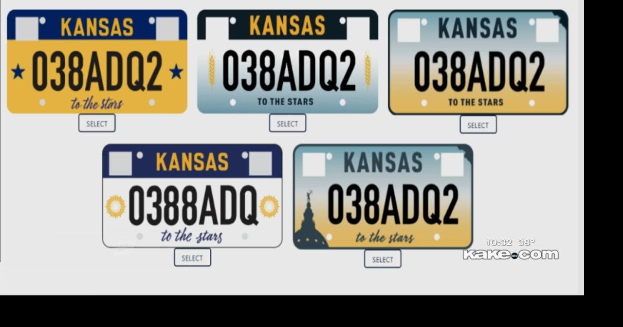 Voting for new Kansas license plate design ends Friday | Stories | kake.com