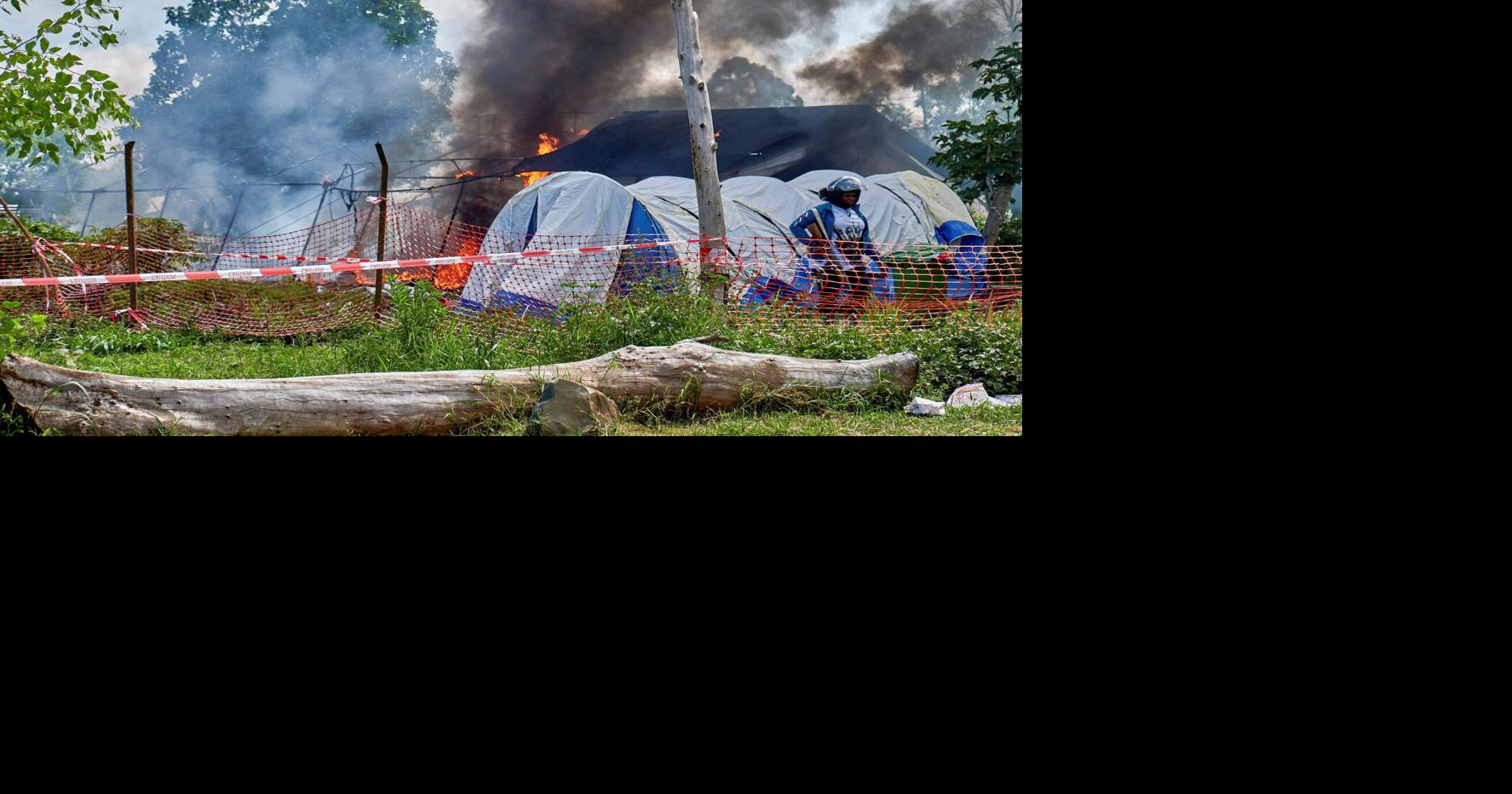 Protesters set Ebola treatment center on fire in DRC, demanding return ...