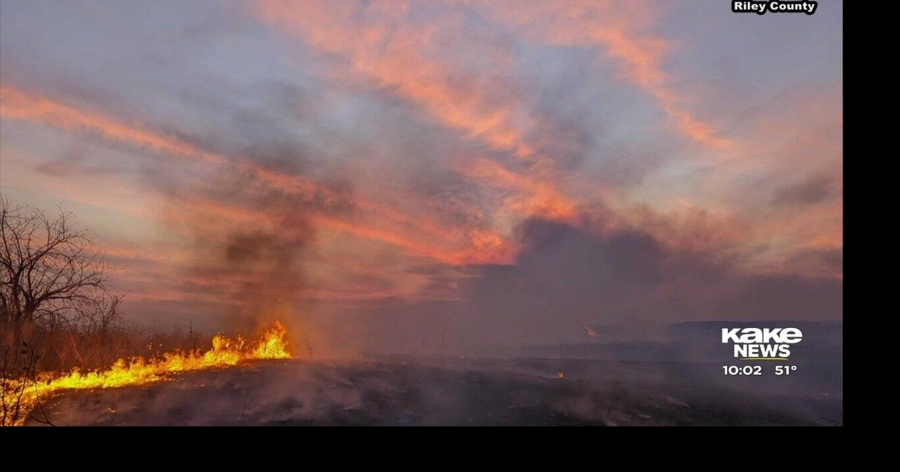 Dry, windy conditions spark two wildfires in northeast Kansas | | kake.com