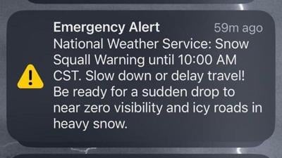 iphone snow alert