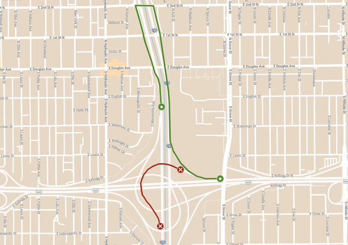 Ramp from Kellogg to I-135 to close until late December | Trusted News ...