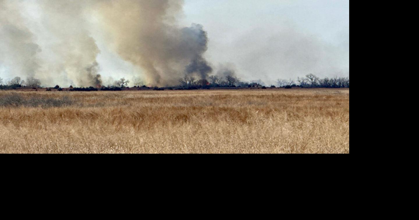 Fire near Quivira National Wildlife Refuge burning out of control ...