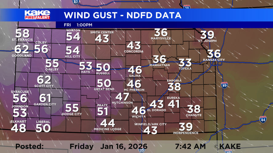 High wind, fire danger and treacherous travel conditions for Friday and ...