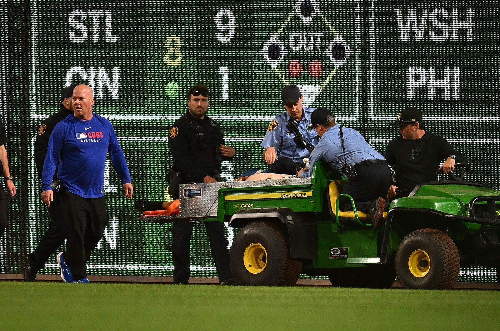 Fan in critical condition after accidental fall onto the field at PNC ...
