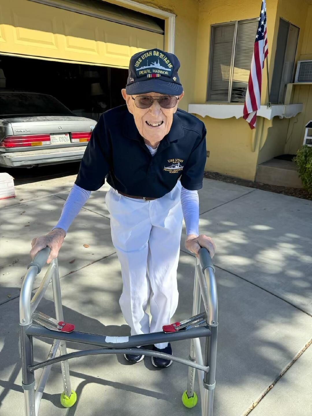 Warren Upton, the oldest living survivor of the attack on Pearl Harbor ...