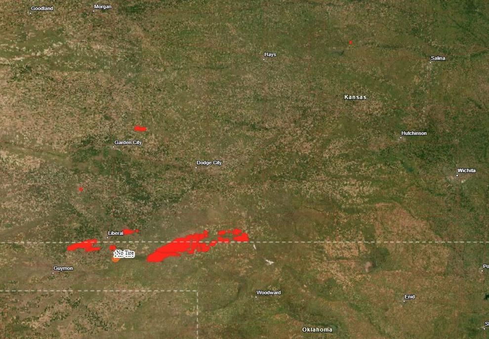 Wildfires impact portions of southwest Kansas amid high fire danger ...