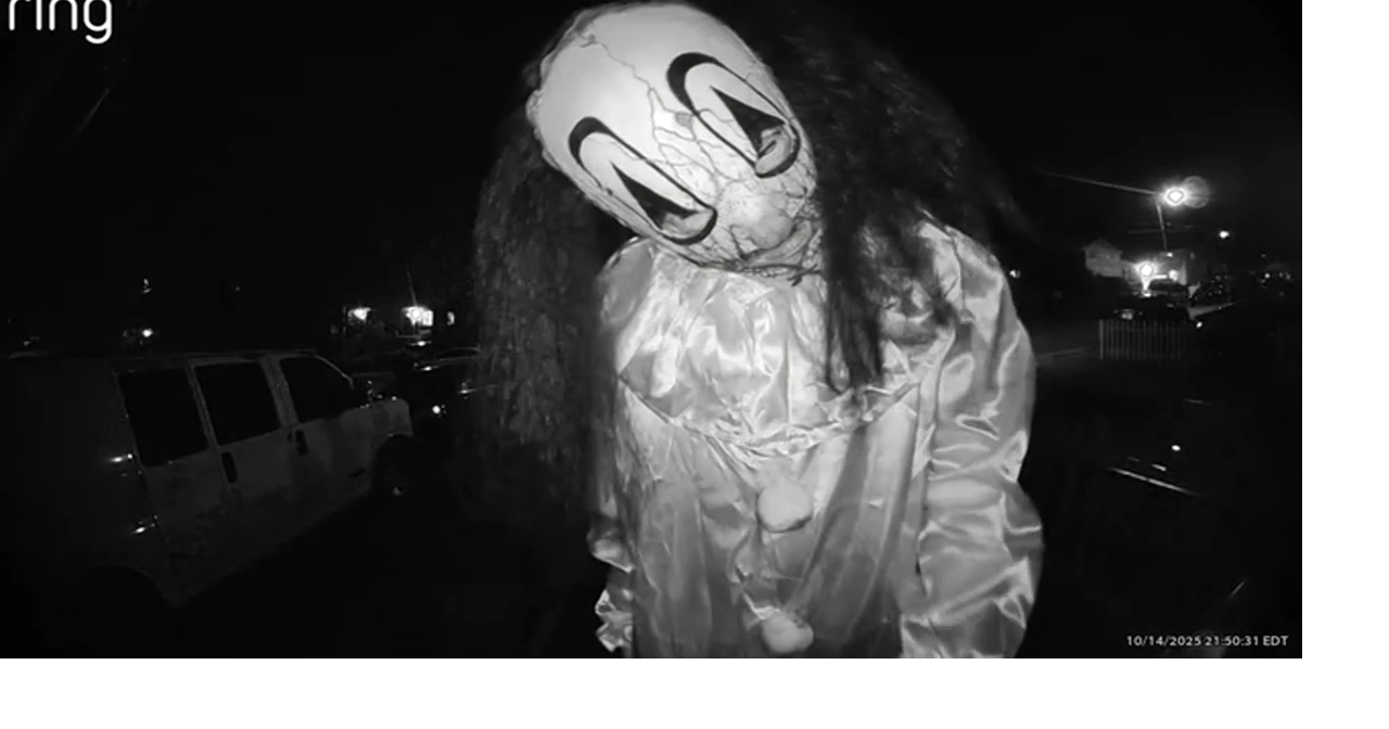 Trio wearing Halloween masks caught on camera terrorizing family ...