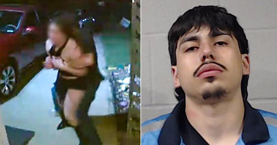 Records identify man arrested after video showed woman taken by force ...