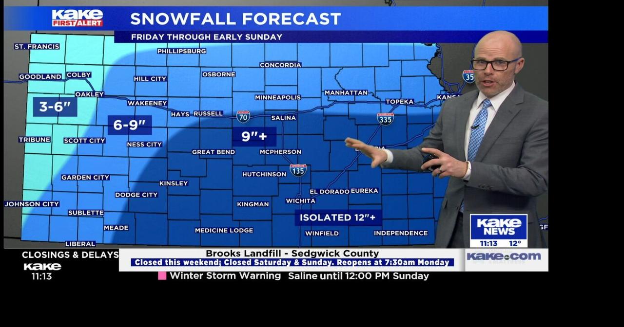 Frank's winter storm forecast - 11am | Video | kake.com