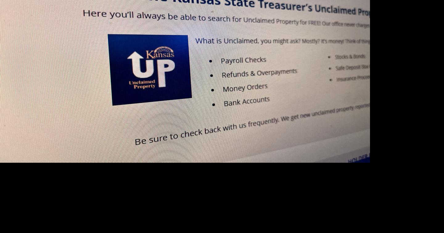 Kansas holds over $605 million in unclaimed property. Here's how to ...