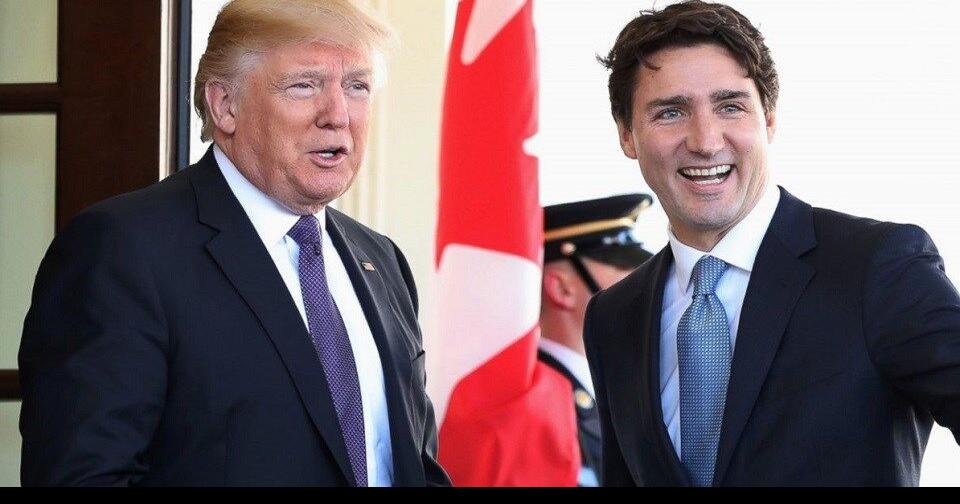 Canadian prime minister makes first visit to Trump's White House ...