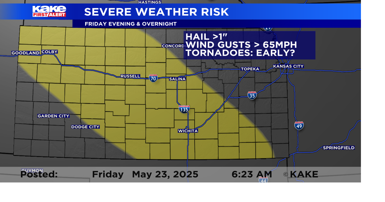 Isolated severe storms possible Friday and Saturday | Trusted News ...