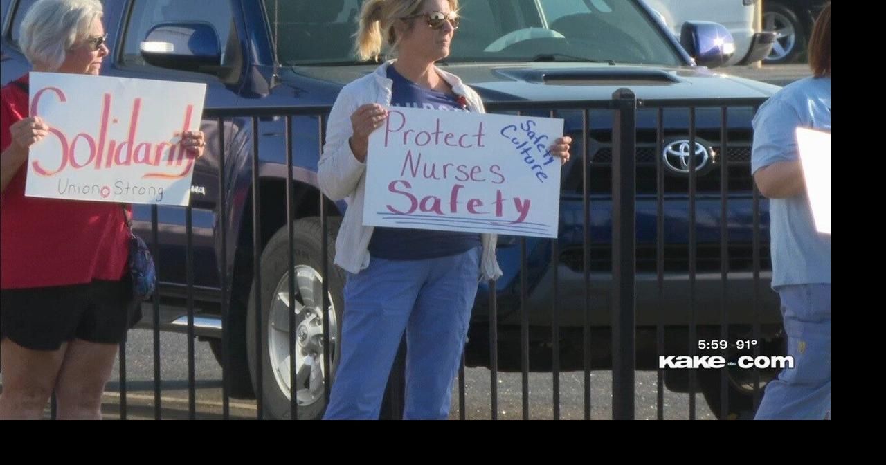 The message is still the same: 'We want more nurses and more security ...