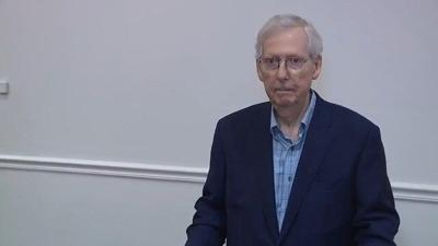 McConnell appears to freeze while speaking with reporters in Kentucky ...