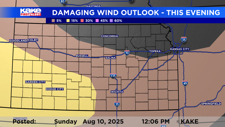 Severe weather likely across Kansas Sunday night | Trusted News Source ...