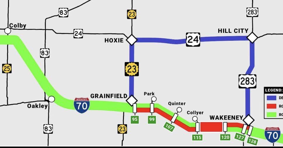 I-70 closure forces detours in northwest Kansas | Community | kake.com
