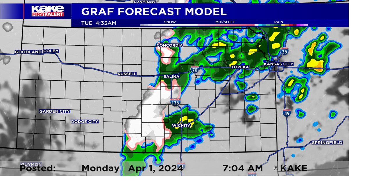 Showers, severe storms and snow possible | Weather | kake.com