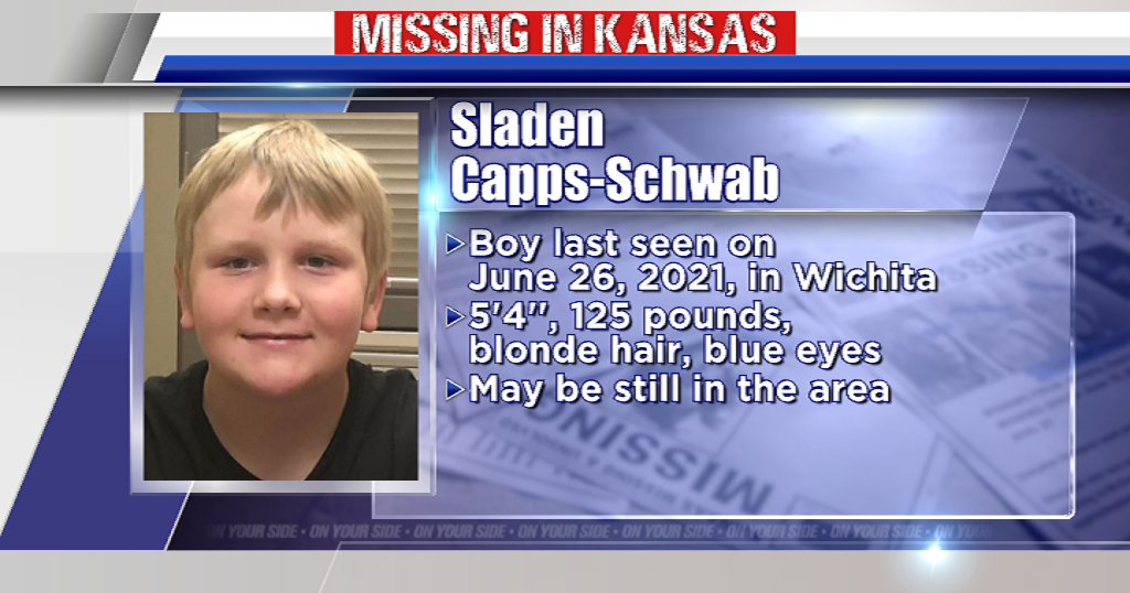 MISSING IN KANSAS: Sladen Capps-Schwab | Missing in Kansas | kake.com