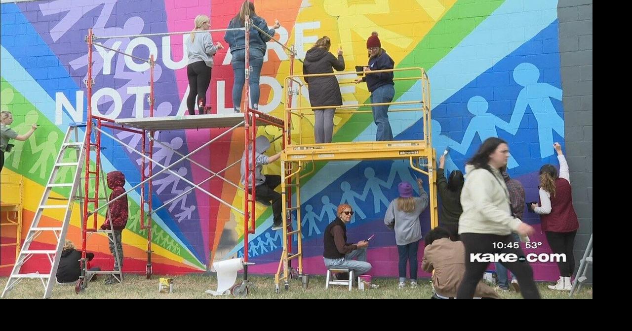 New LGBTQ+ affirming mural created by high schooler with a purpose ...