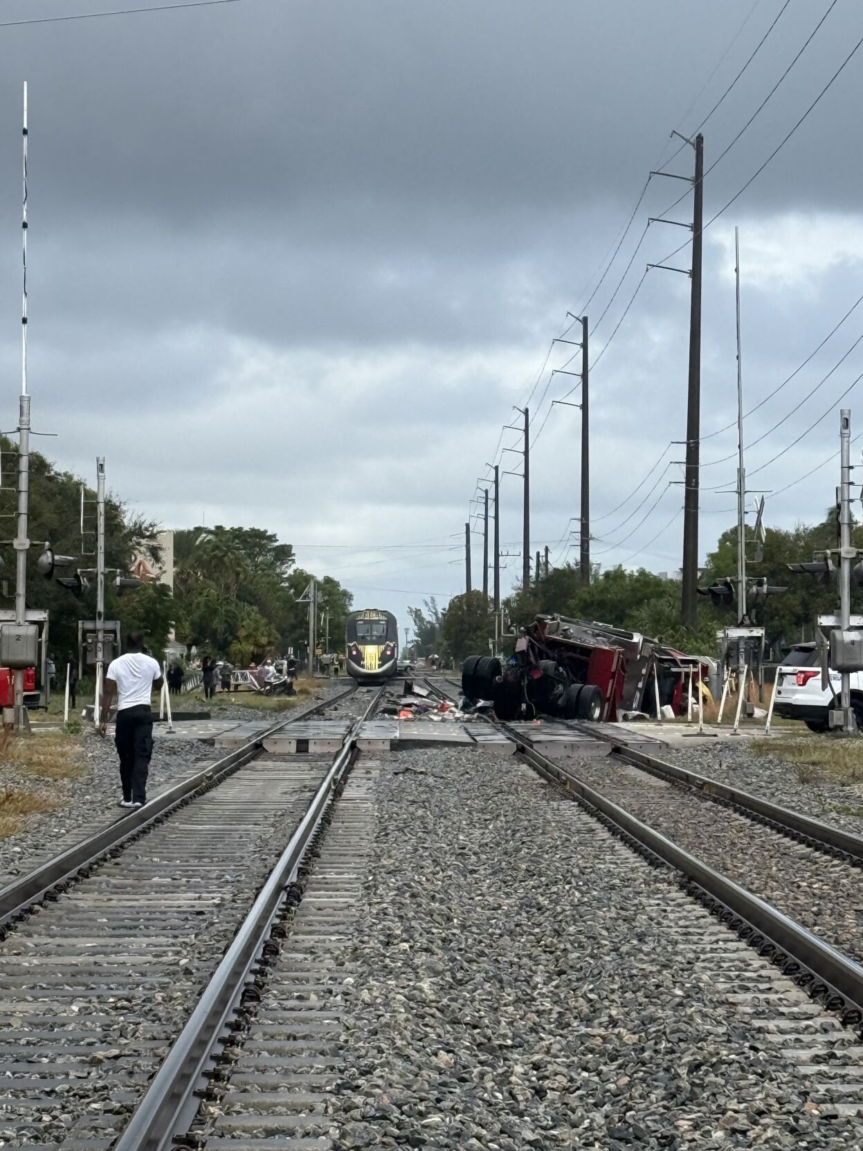 15 injured after Brightline train collides with fire truck in Florida ...