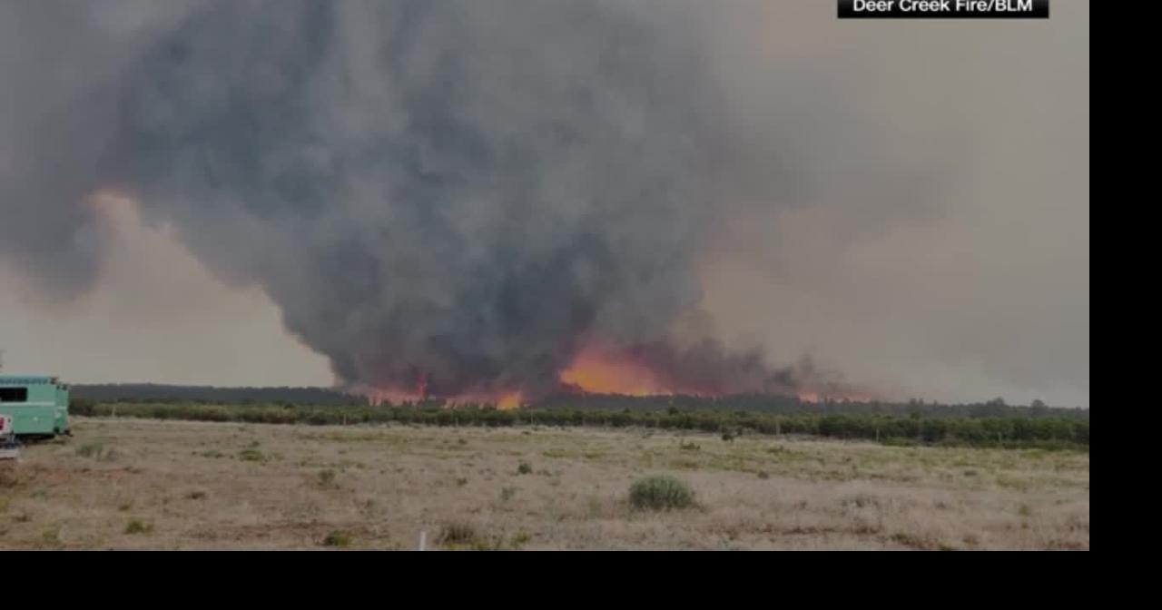 Deer Creek Fire, at almost 13,000 acres, crosses into Colorado from ...